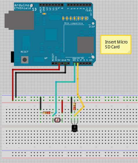 Arduino Datalogger With Temperature Sensor And Photoresistor Random