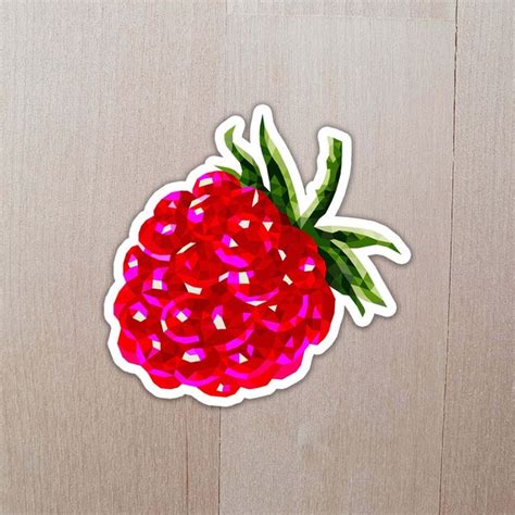 Raspberry Sticker Etsy