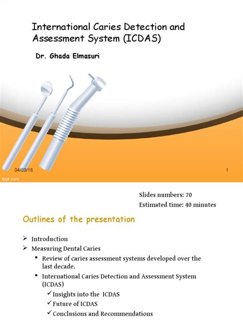 Icdas System Measures Dental Caries Pdf Human Tooth Sensitivity