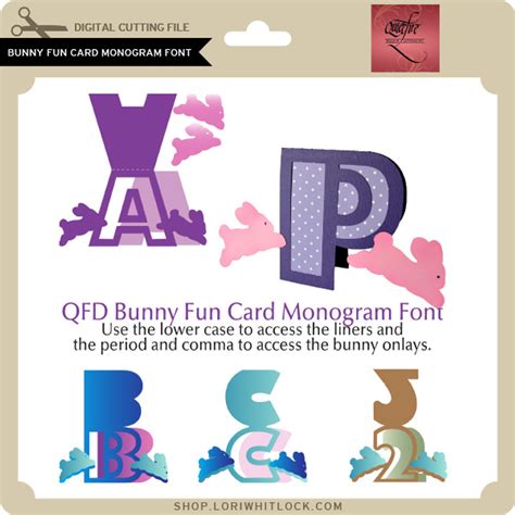 Bunny Fun Card Monogram Lori Whitlocks Svg Shop Bunny Fun Card Monogram Lori Whitlocks Svg Shop