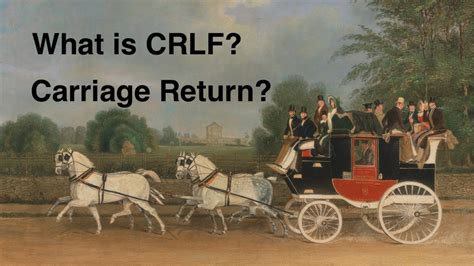 What Is Crlf Carriage Return Youtube