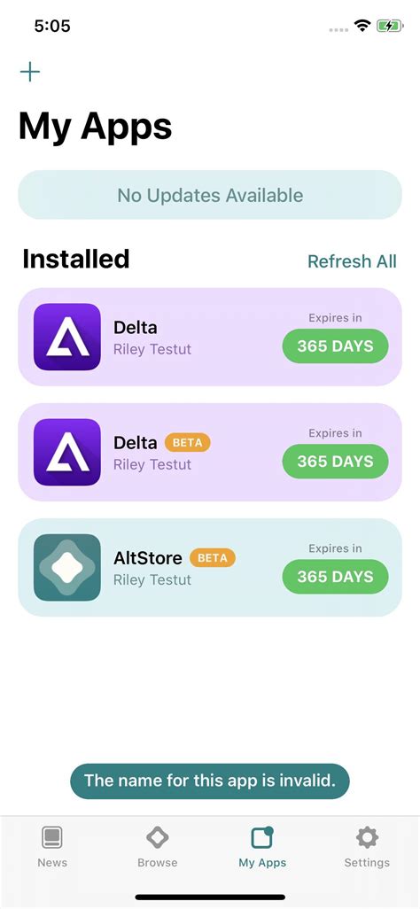 I Am Getting This Error When Trying To Sideload App “the Name For This