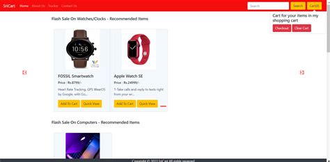 Github Srikanthsri5sricart It Is A Clone App For Flipcart And Amazon Shopping Created Using