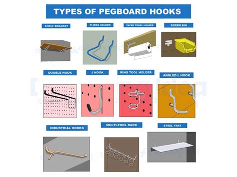 Types Of Pegboard Hooks 11 Tool Racks And Storage Holders