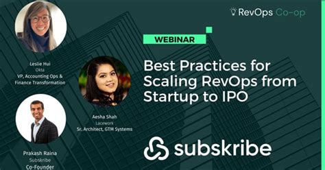 Best Practices For Scaling RevOps From Startup To IPO Subskribe