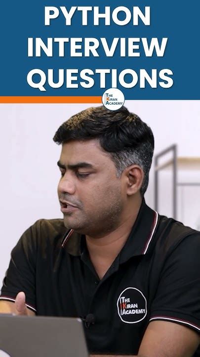 Python Interview Question Why Do We Use Tuples Shorts Kiransir