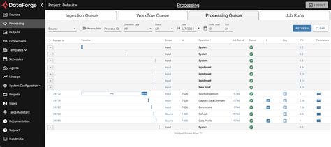 processing queue dataforge