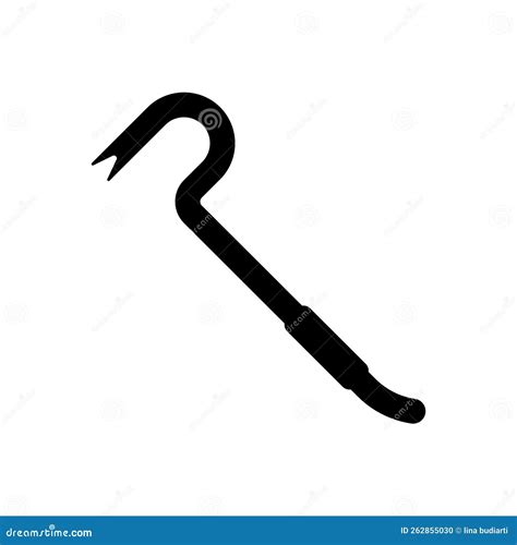 Crowbar Icon Stock Vector Illustration Of Element Crowbar 262855030