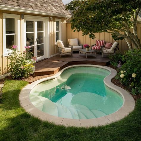 Creative Pool Ideas For Small Backyards Tiny Backyard Pool Small