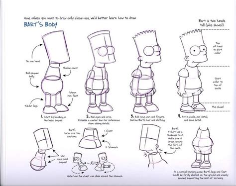 Tales From Weirdland How To Draw Bart Simpson Model Sheets And Action