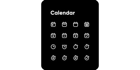Calendar Icons Figma Community