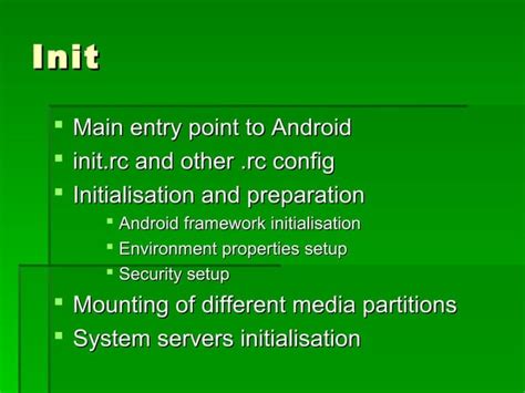 Learning Aosp Android Booting Process Ppt Operating Systems