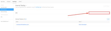 ios itunes connect can t select version to test internally stack