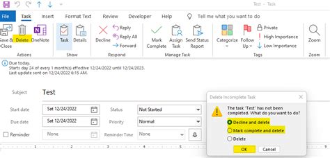How Do You Cancel A Task Recurrence In Outlook Microsoft Community