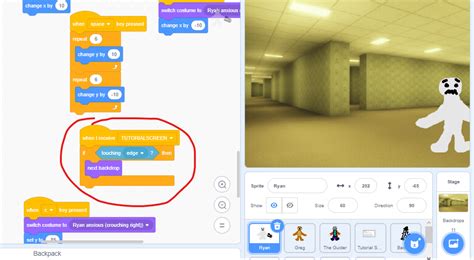 Touching Edge Command Not Working Rscratch