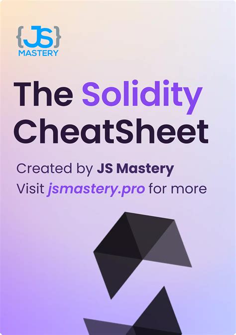 solidity cheatsheet pdf