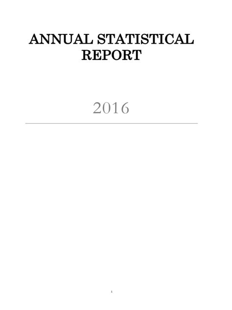 2016v Annual Statistical Report Compressed Pdf Total Fertility Rate Inflation