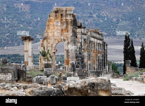 Archaeological Excavation Of The Ancient Roman City Of Volubilis