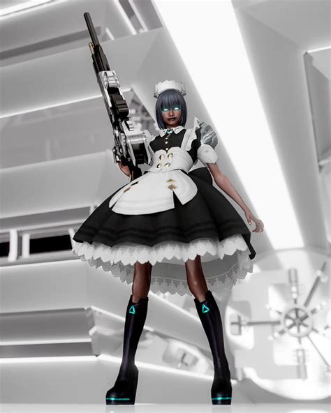 Download Super String Mecha Maid Simsonico Sims 4 Maid Maid Dress