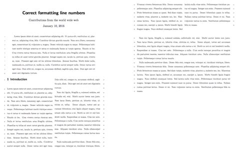 Koma Script Line Numbers Across Multicols In Scrartcl Tex Latex