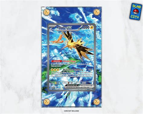 Zapdos Ex 202 Sir Pokémon 151 Extended Artwork Pokémon Card Display