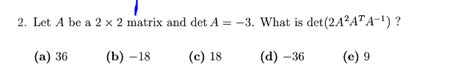 Linear Algebra Determinant Problem Mathematics Stack Exchange