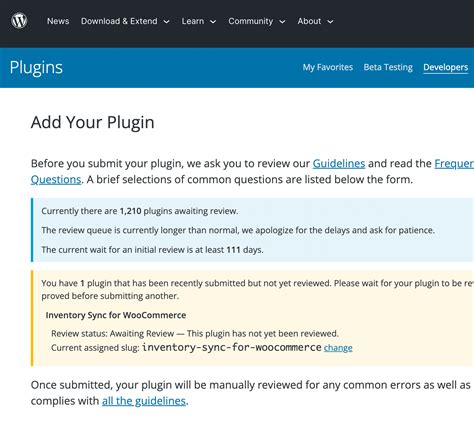 How To Publish A Plugin To The Wordpress Plugin Directory