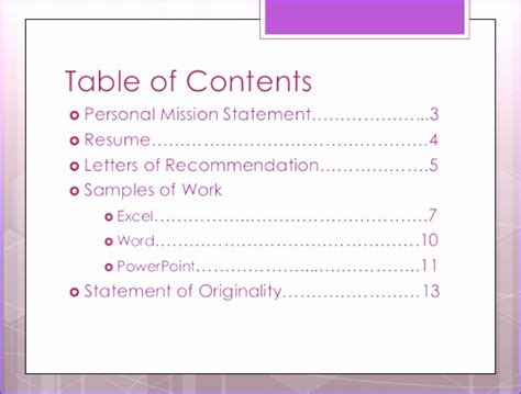 10 Table Of Contents Excel Template Excel Templates