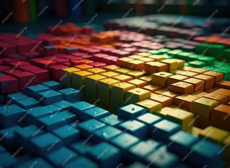 premium photo futuristic plastic cubes background abstract geometric