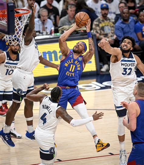 Photos Denver Nuggets Trounce Minnesota Timberwolves In Game 1 Of