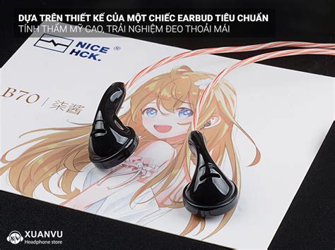 Mua tai nghe NiceHCK B70 không Mic (4.4mm Balanced) tại Xuân Vũ Audio