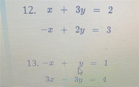 Solved Graph The System Of Linear Equation Solve The System Chegg Com