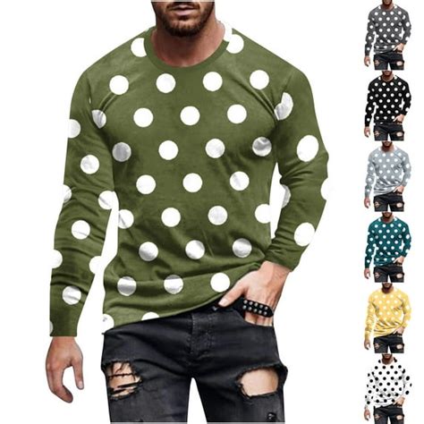 Bovxnpu Long Sleeve Shirts For Men Pullover Tee Mens Long Sleeve Crew