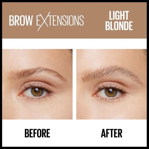 Maybelline Brow Extensions Fiber Pomade Crayon Eyebrow Makeup Light Blonde