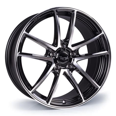 18x85 Targa Tg5 Ff 5x112 Et42 Cb731 Gloss Black Polished Face Faw