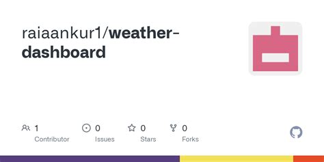 GitHub Raiaankur1 Weather Dashboard