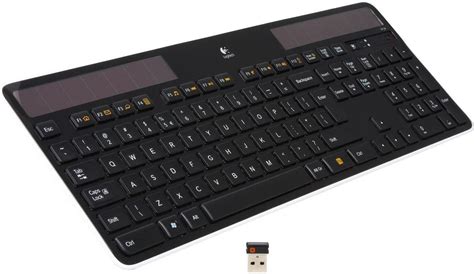 Amazon Com Logitech K Wireless Solar Keyboard Black Electronics