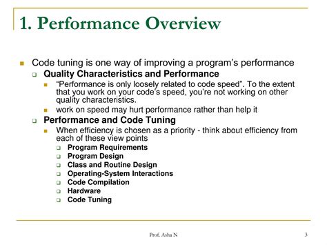 Code Tuning Strategies Ppt
