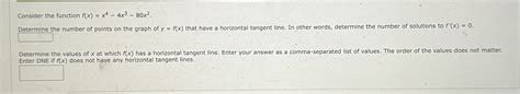 solved consider the function f x x4 4x3 80x2 determine the