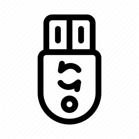 Refresh Data Usb Drive Flash Disk Icon Download On Iconfinder