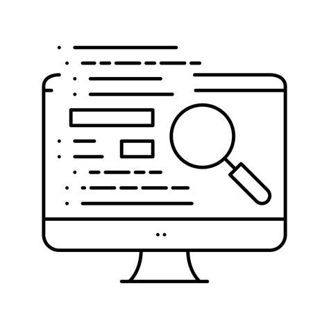 Data Checking Line Icon Vector Illustration 19595472 Vector Art At Vecteezy Data Checking Line Icon Vector Illustration 19595472 Vector Art At Vecteezy