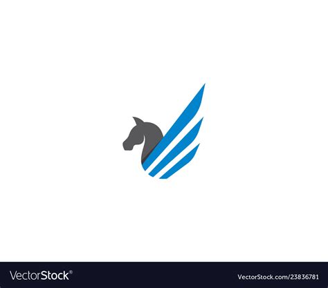 Pegasus Icon Royalty Free Vector Image Vectorstock