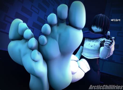 Rule 34 1other 3d 3d Model Arcticchilifries Blue Skin Deltarune Enby