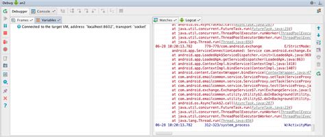 Intellij Ui Logcat Variables And Threads Ides Support Intellij