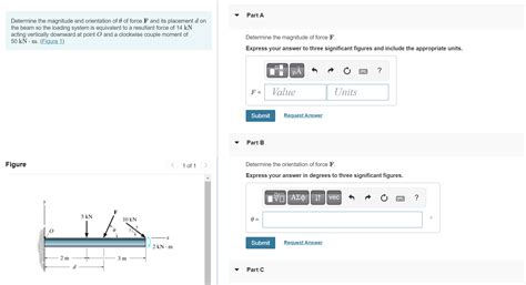 Solved Determine The Magnitude And Orientation Of T