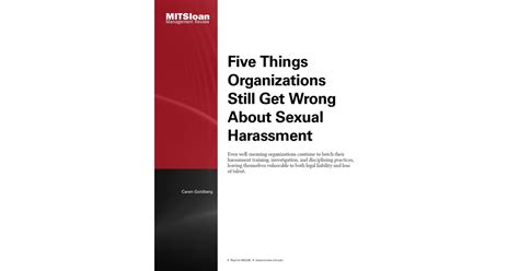 Five Things Organizations Still Get Wrong About Sexual Harassment Article