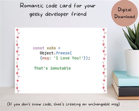 printable programmer love card valentine card for software engineer