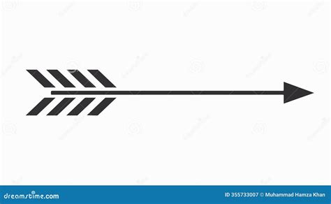 Professional Straight Long Arrow Thin Line Black Cursor Stock Vector Illustration Of Graphical