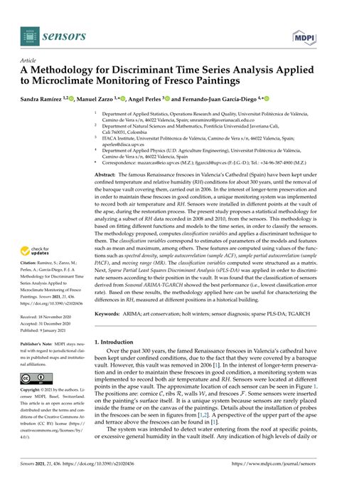 pdf a methodology for discriminant time series analysis applied to