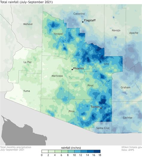 Arizona Rainfall Map Arizona Precipitation For 3 Hrs Ending Wednesday